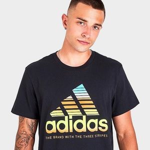 adidas | Shirts | Adidas Badge Of Sport Gradient Graphic Mens Tshirt ...